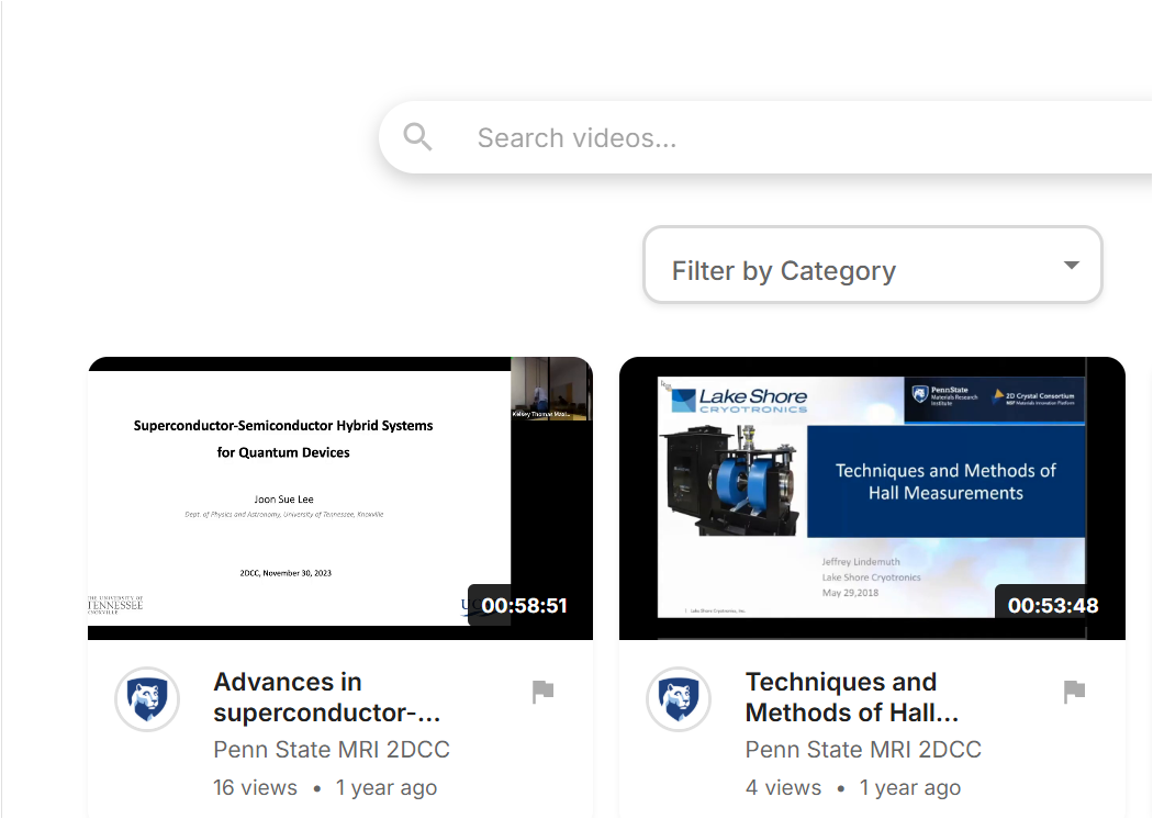 MRI Facilities Newsletter - 2DCC | Materials Research Institute